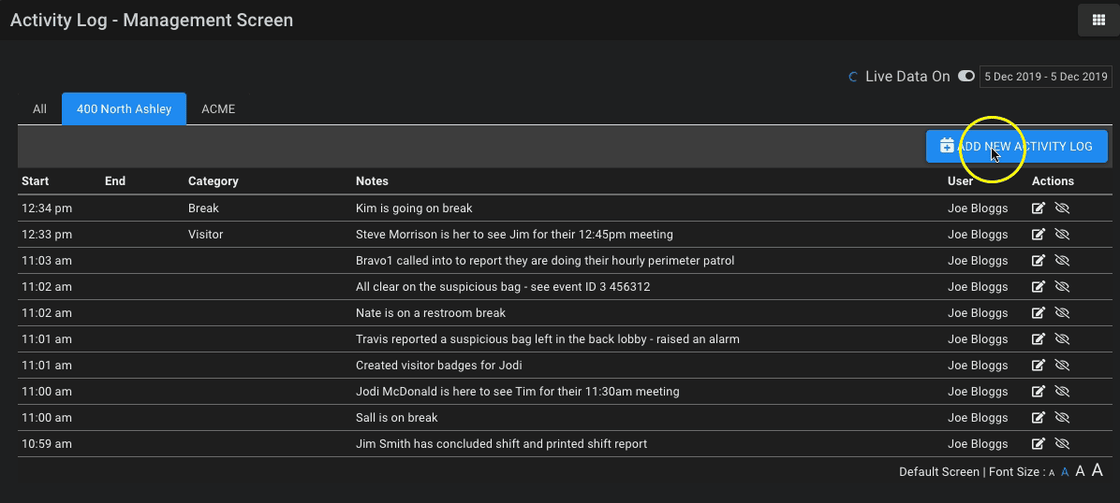 4 - Track Comings-and-Goings with Activity Log – SureView Ops